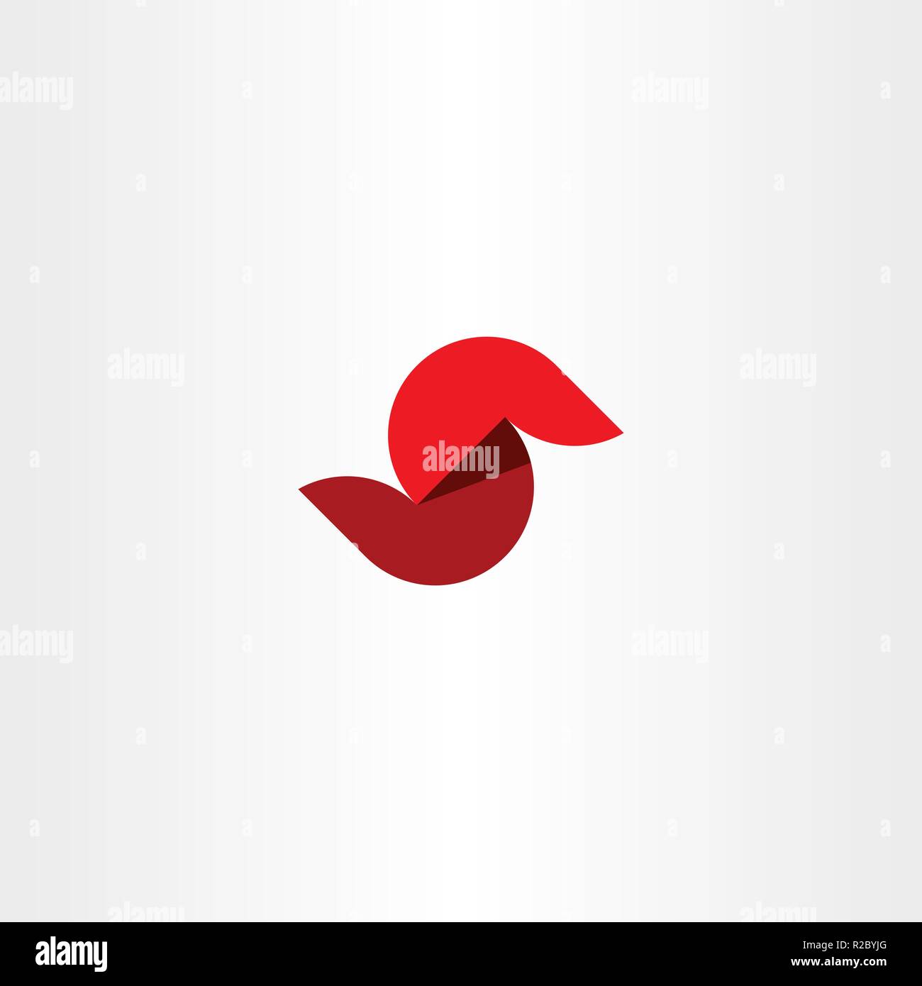 s logo red letter icon geometric vector Stock Vector Image & Art - Alamy