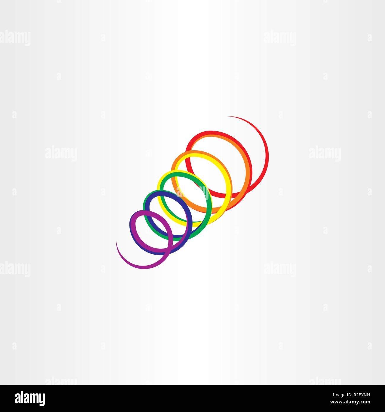 spring icon spiral colorful logo design vector illustration Stock ...