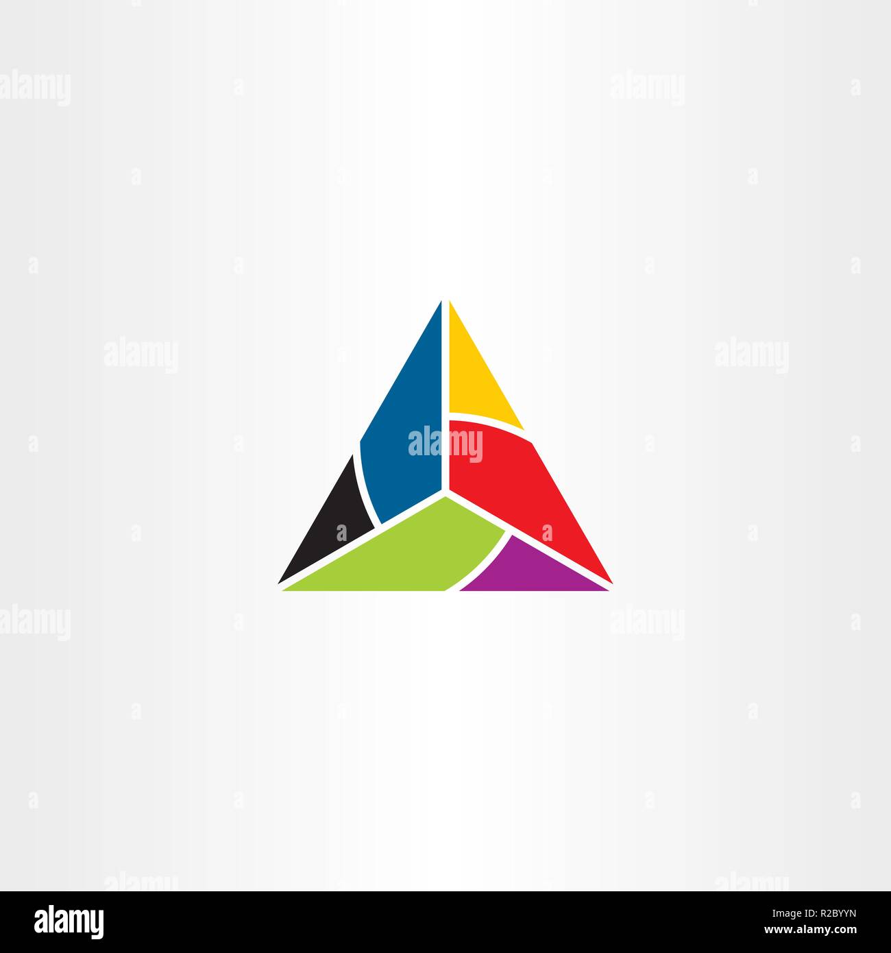 triangle knot logo icon sign design Stock Vector Image & Art - Alamy