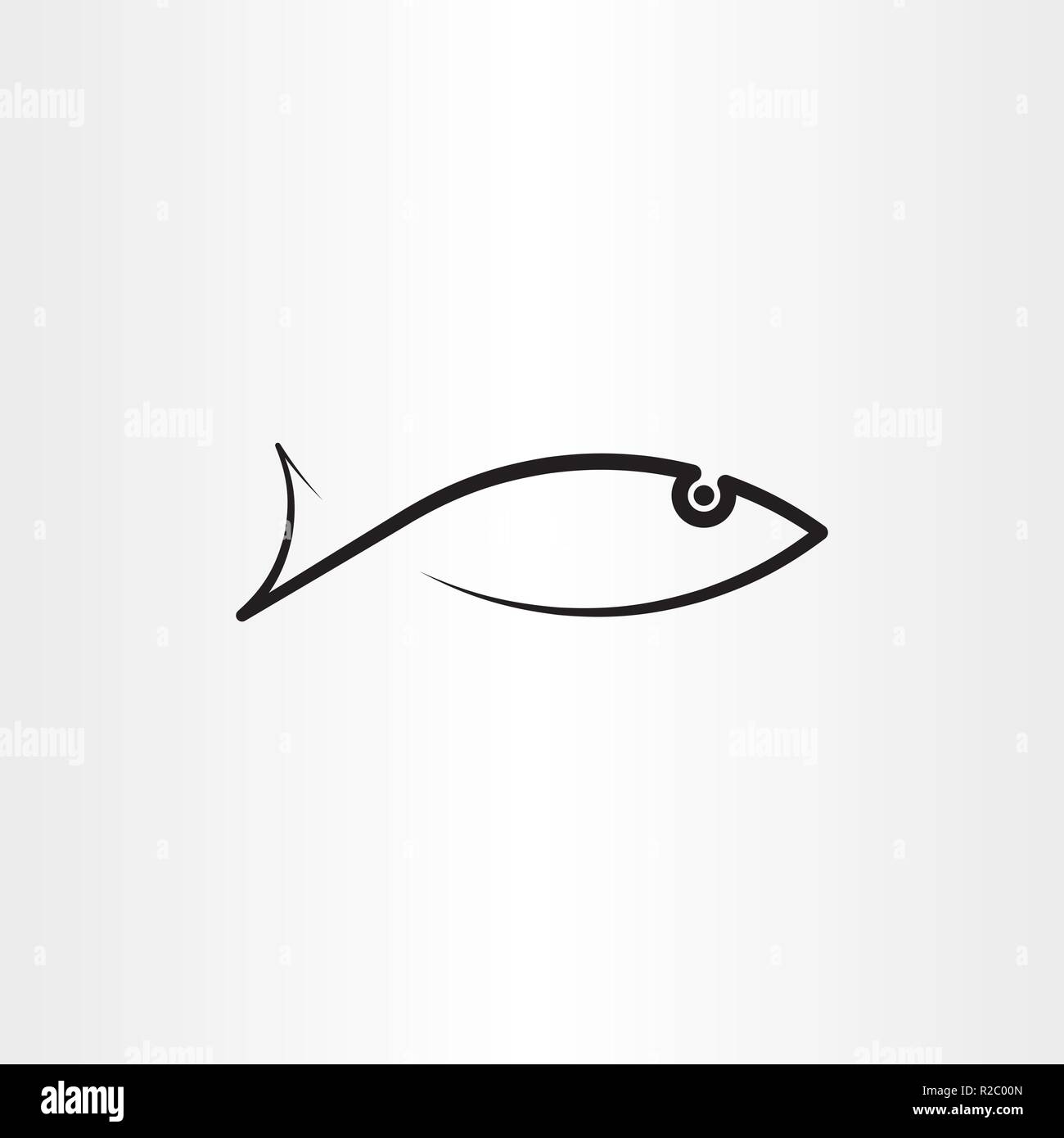 vector black fish icon symbol design element Stock Vector Image & Art ...