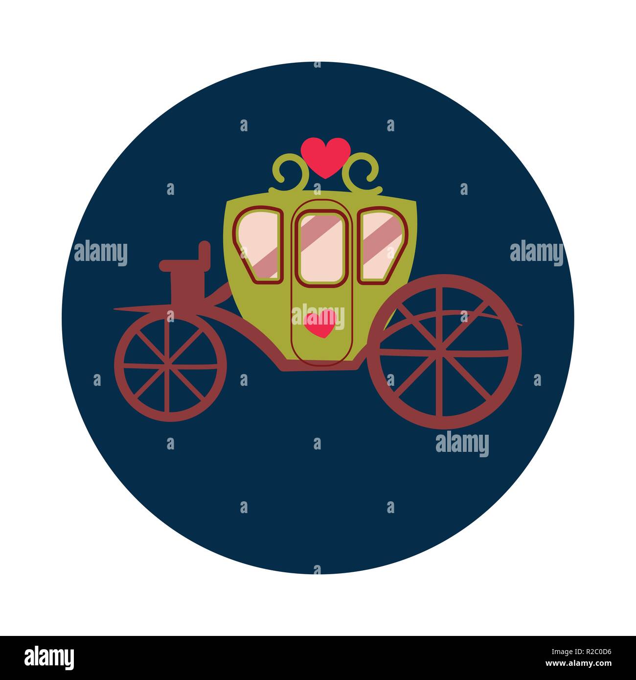 Flat Love coach on white backgound Stock Vector Image & Art - Alamy