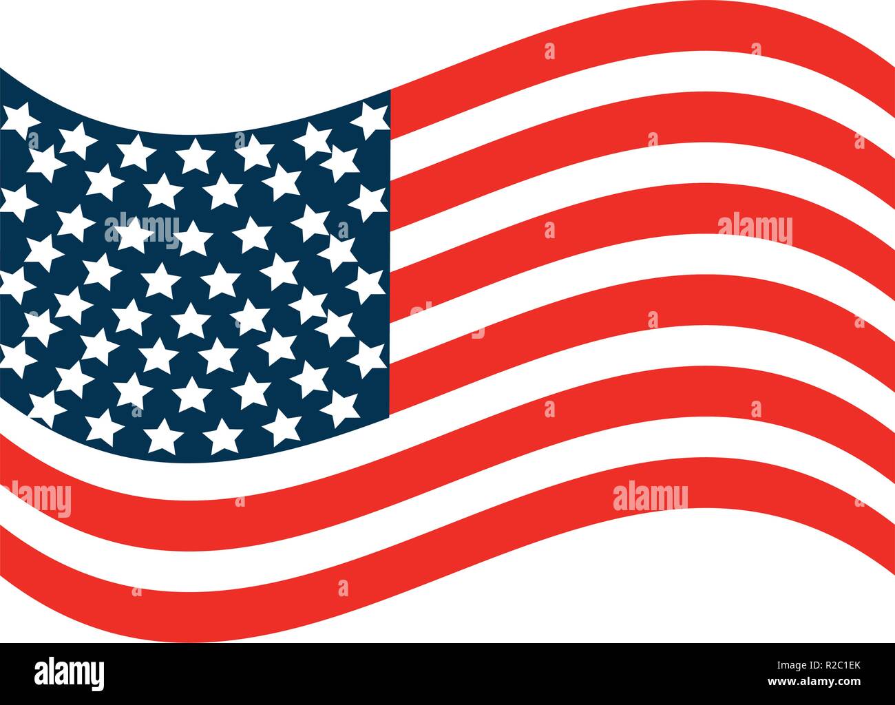 United States Flag Design Stock Vector Image Art Alamy