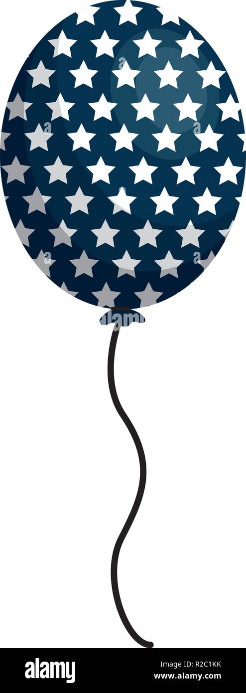 Blue balloon with stars design Stock Vector Image & Art - Alamy