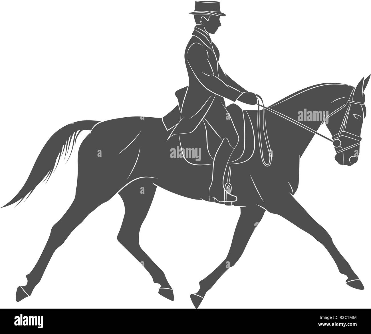 Equestrian action Stock Vector Images - Alamy