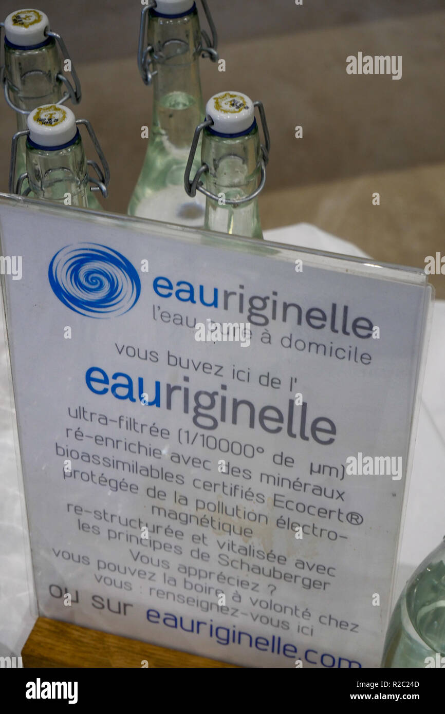 Eau-riginelle, pure filtered water, Lyon, France Stock Photo - Alamy