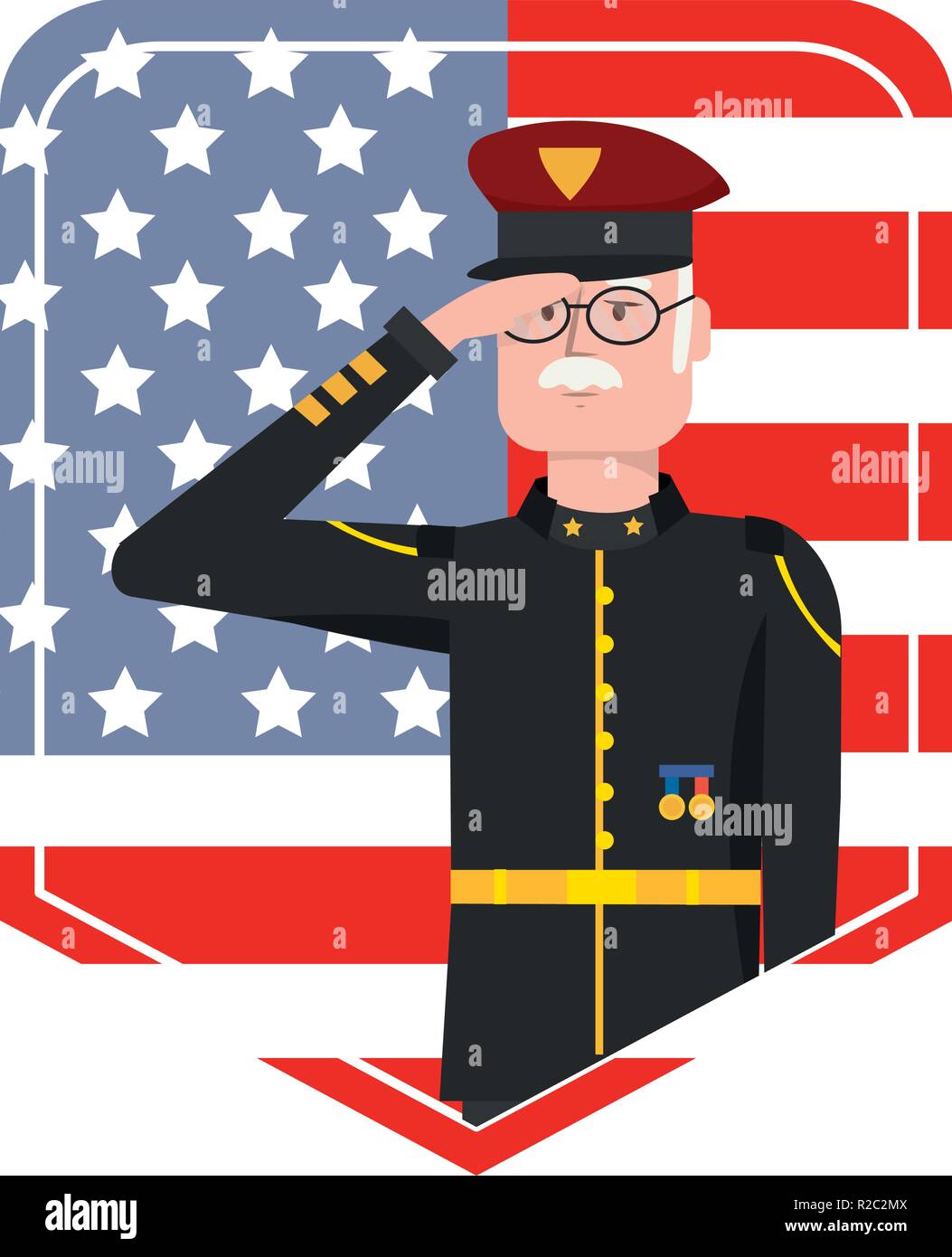 marine force man design Stock Vector Image & Art - Alamy