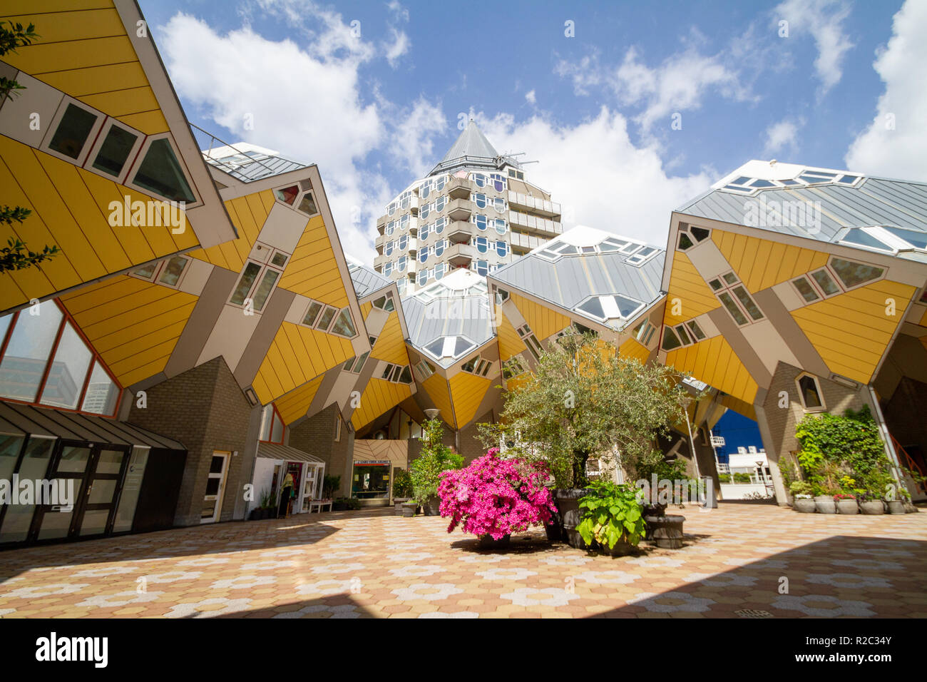 Rotterdam/Holland - May 15th 2013: Cube Houses of Rotterdam Stock Photo ...