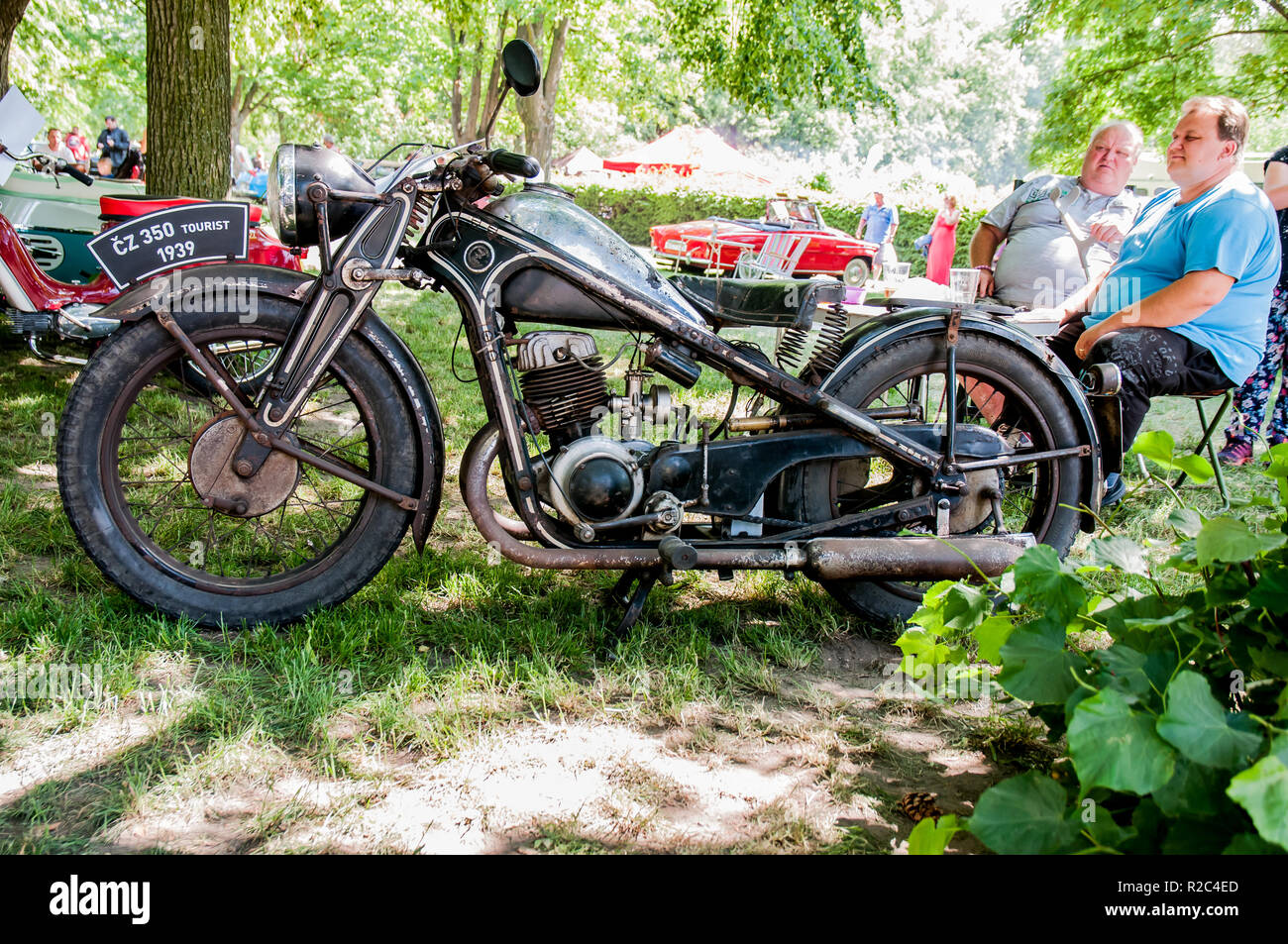 Prague, Czech Republic, May 26, 2018, CZ 350, also known as ČZ 350 ...