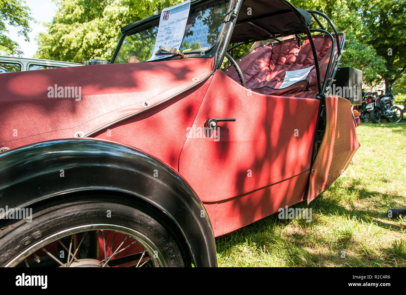 Jawa Velorex 350 is originally a three-wheeled carriage with a leather ...