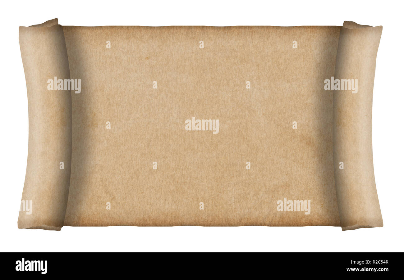 Old paper scroll Cut Out Stock Images & Pictures - Alamy