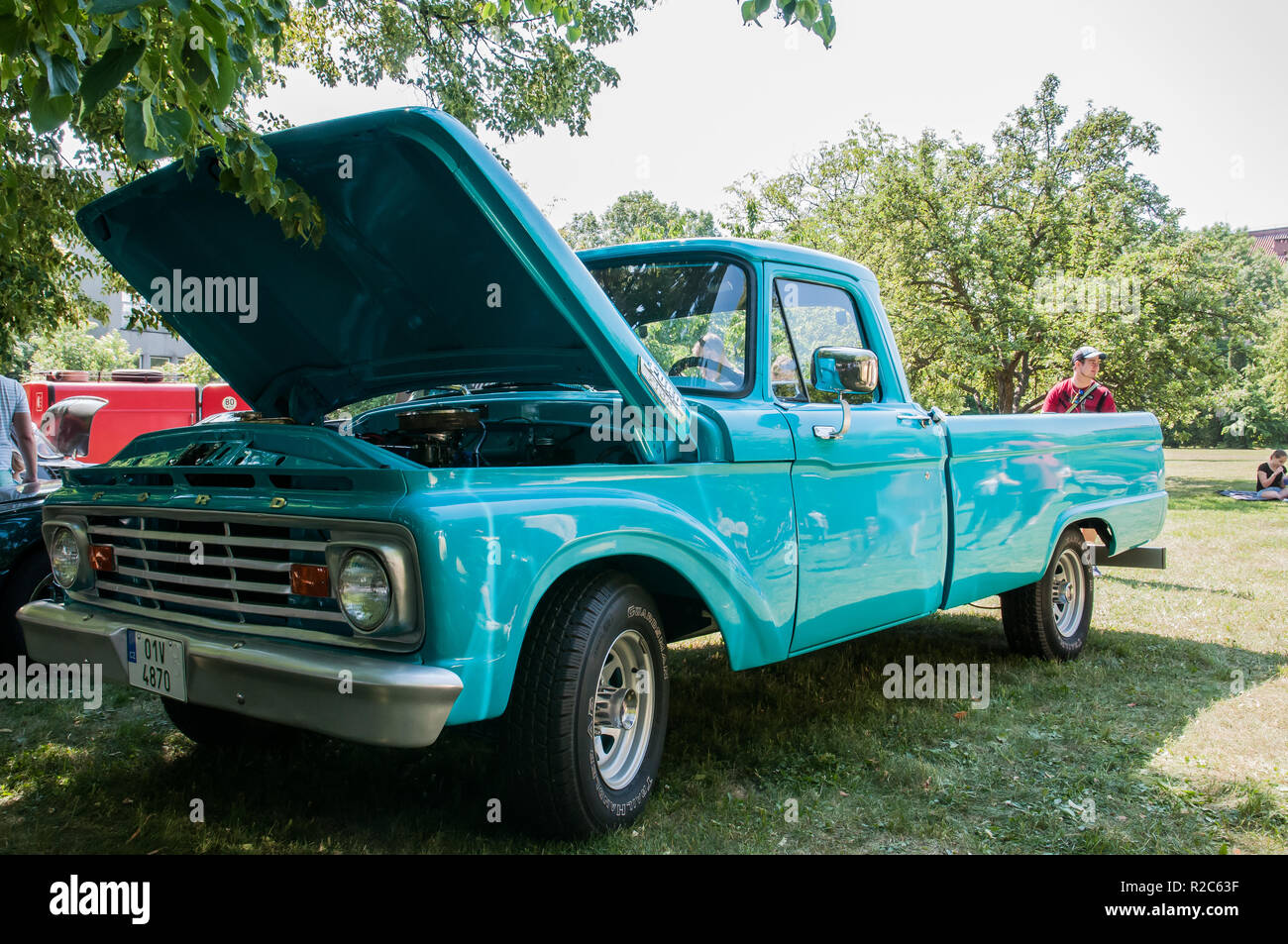 Prague, Czech Republic, 26.5.2018, Ford F100 3500c year of production ...