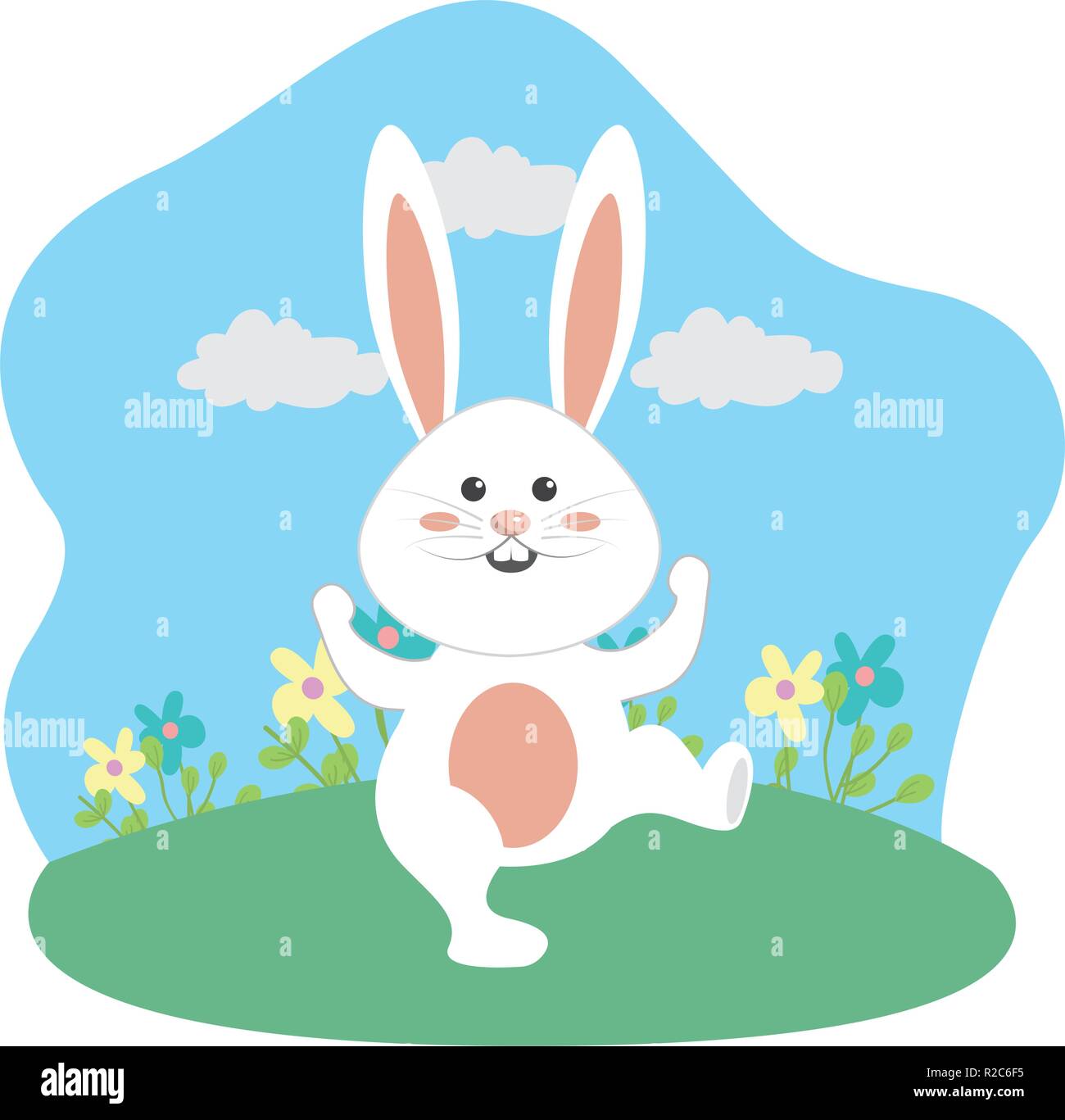 Rabbit cartoon design Stock Vector Image & Art - Alamy