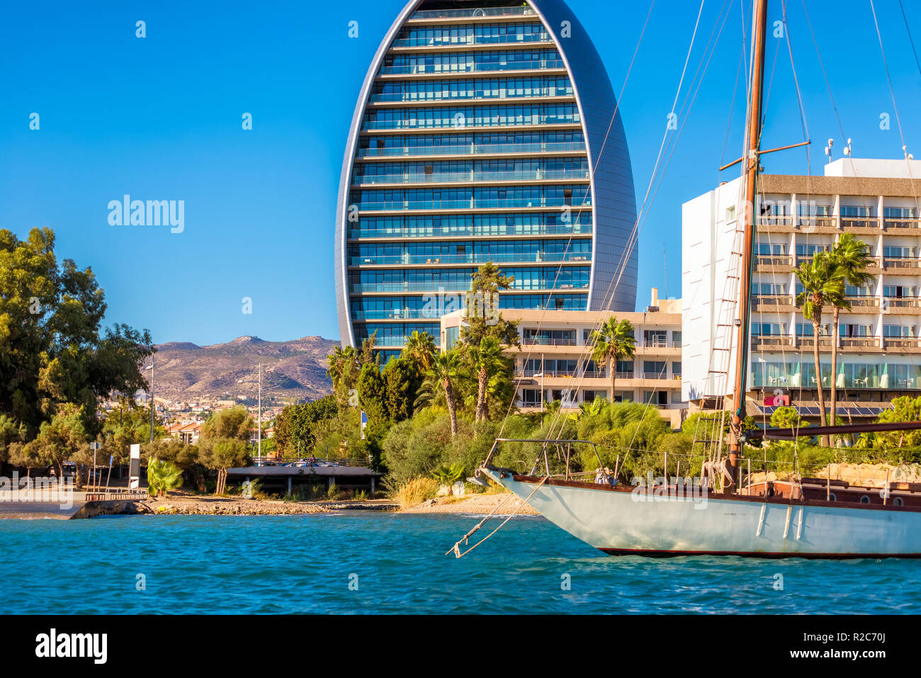 Limassol waterfront on a sunny summer's day. Cyprus Stock Photo - Alamy
