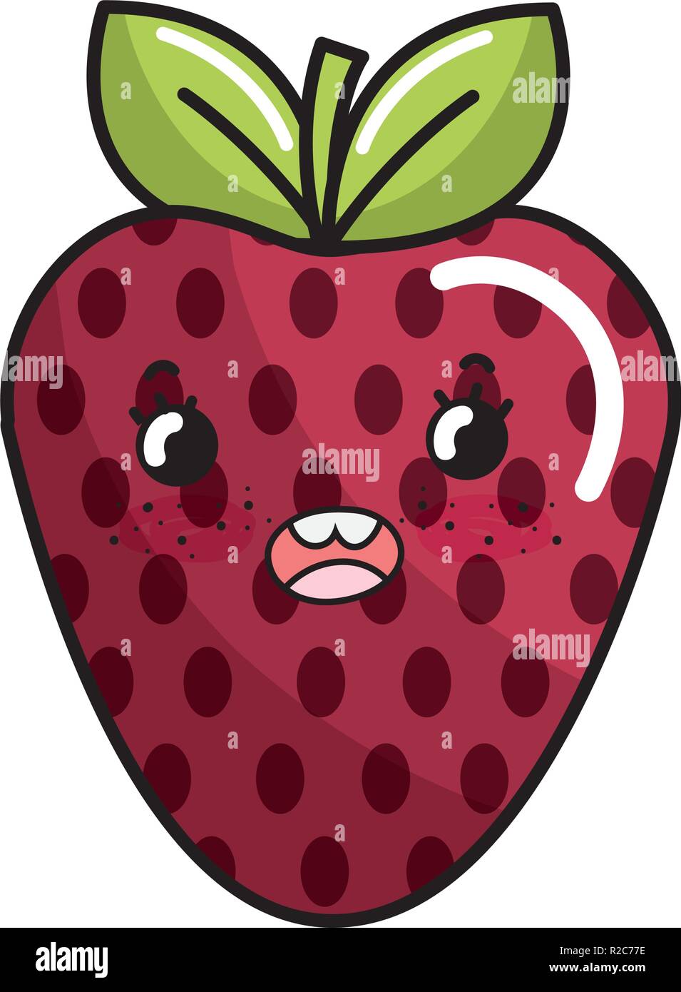 Isolated strawberry fruit design Stock Vector Image & Art - Alamy