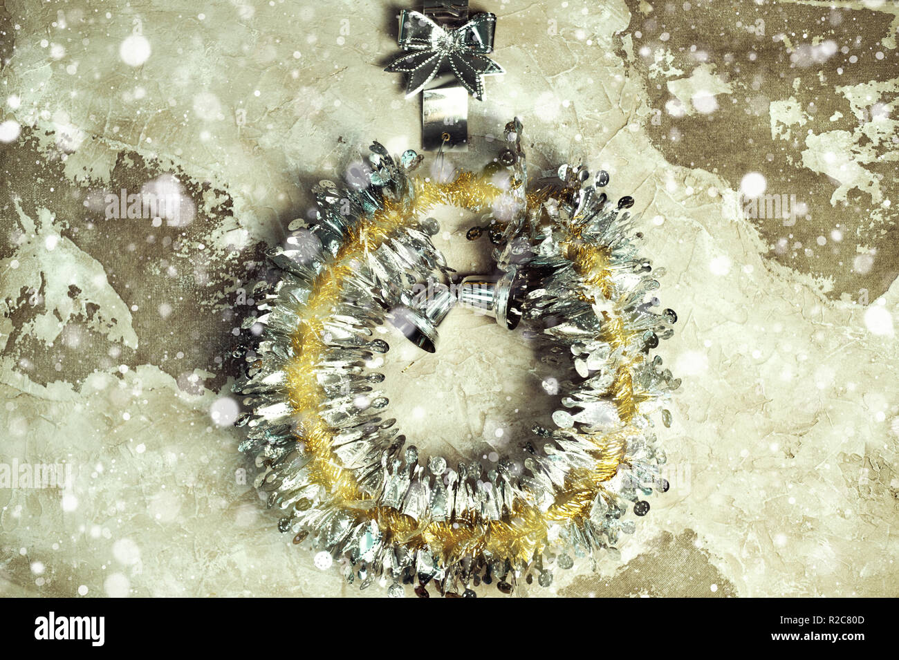 Christmas top border gold hi-res stock photography and images - Alamy