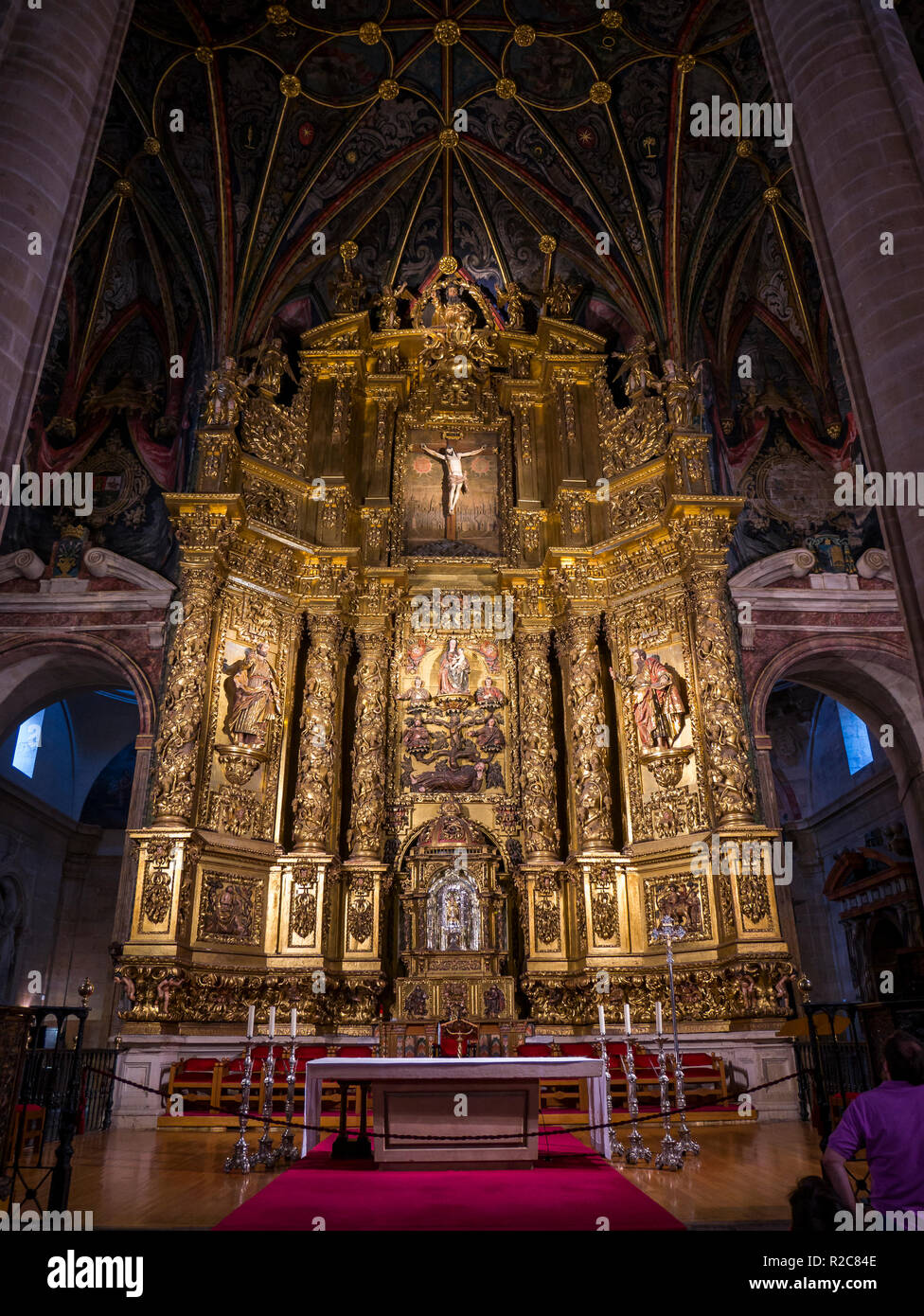 La catedral logrono la iglesia de santa maria redonda hi-res stock ...