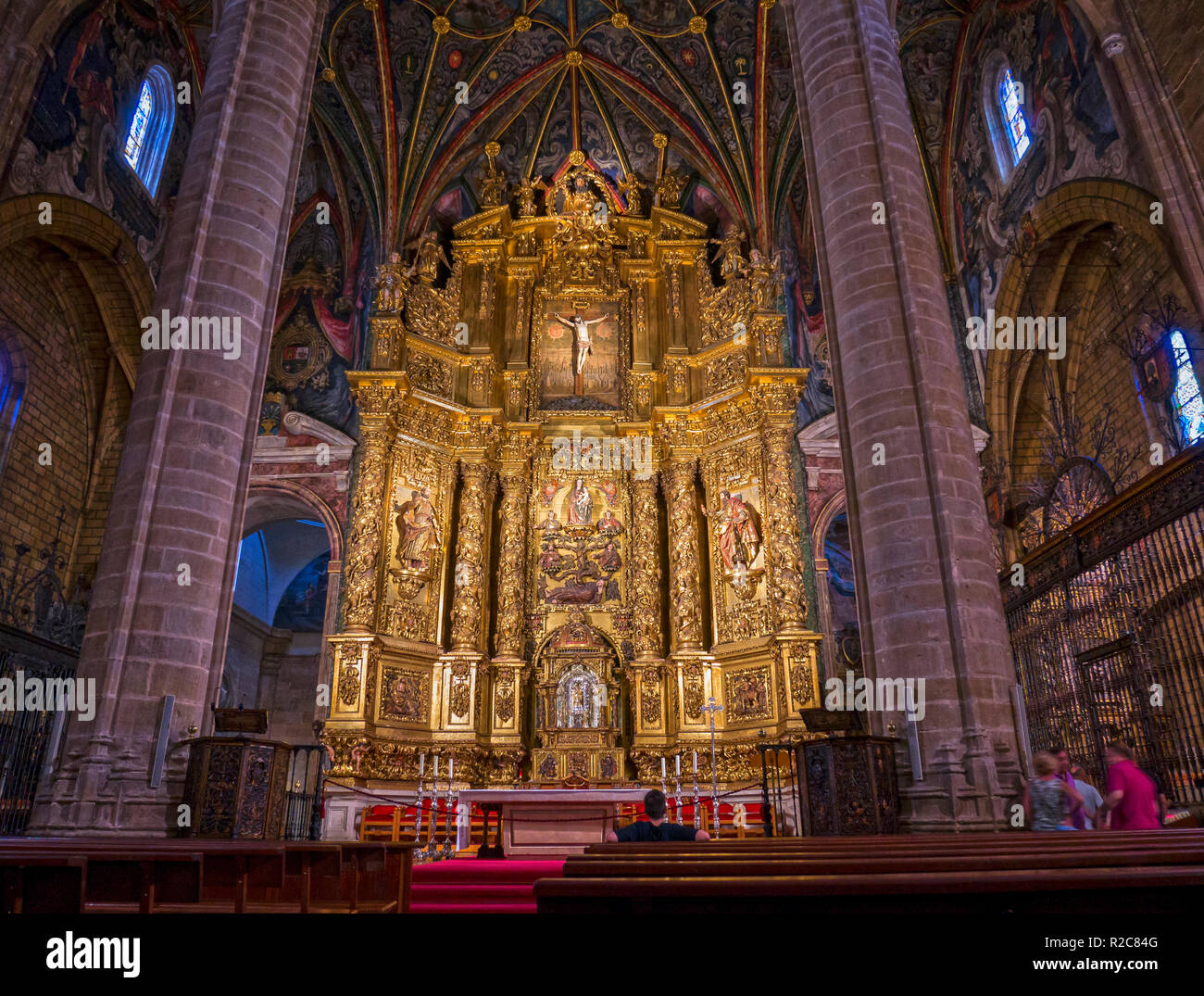 La catedral logrono la iglesia de santa maria redonda hi-res stock ...