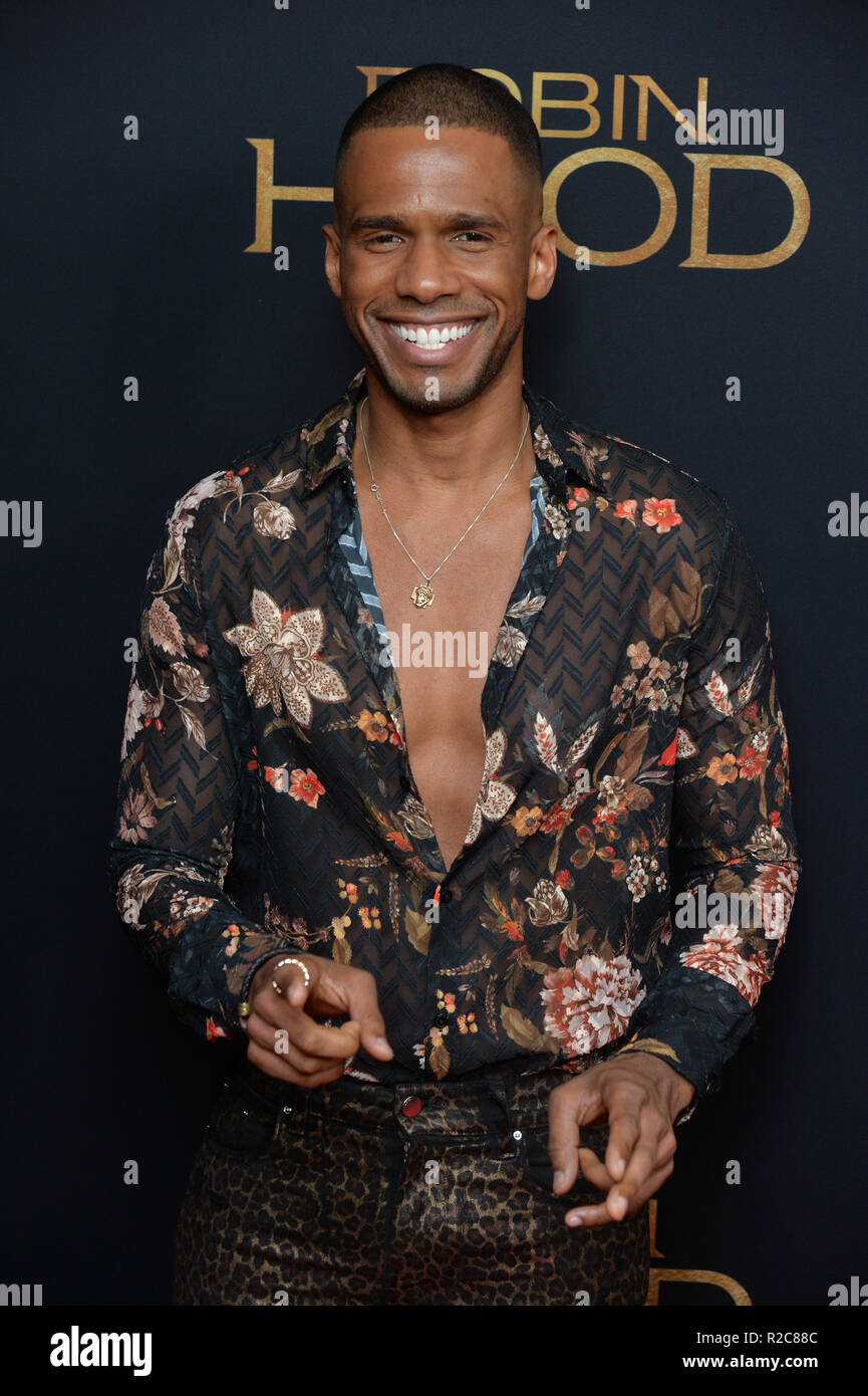 Eric West attends the 'Robin Hood' New York screening at AMC Lincoln ...