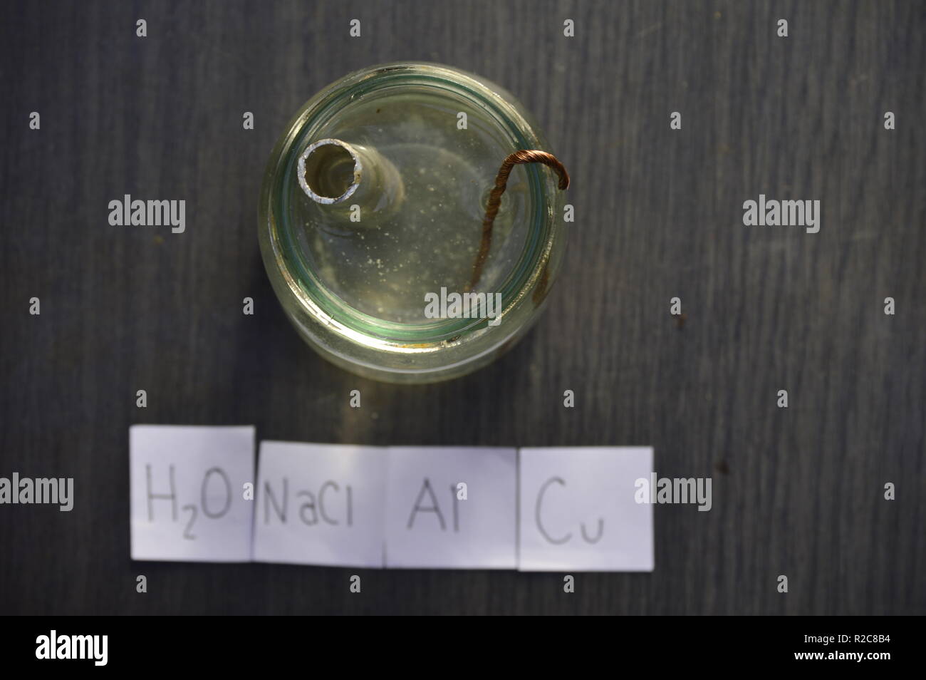 Electrolysis project step by step Stock Photo - Alamy