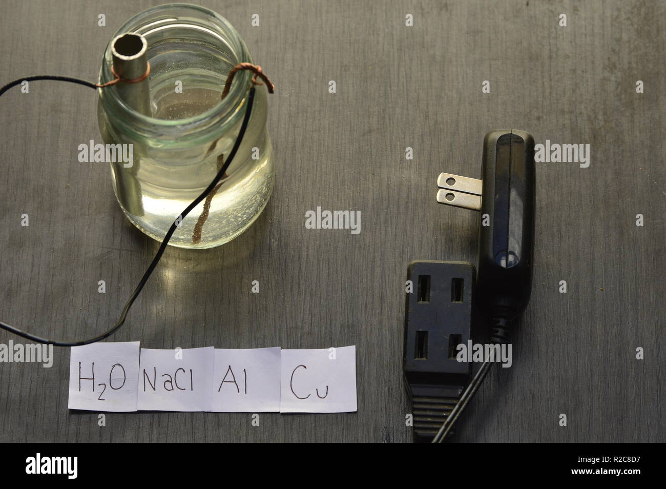Electrolysis project step by step Stock Photo - Alamy