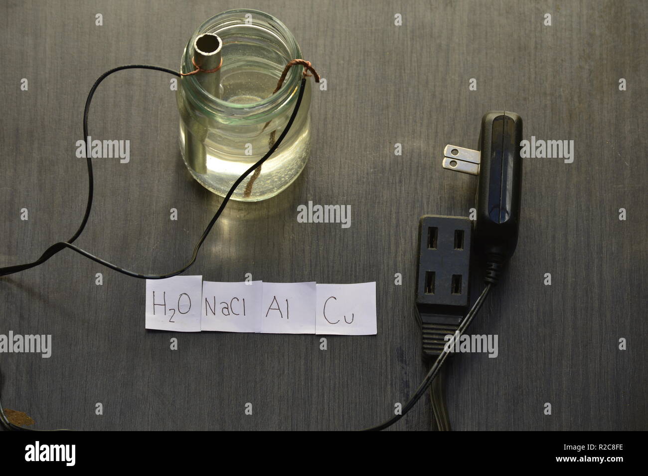 Electrolysis project step by step Stock Photo - Alamy