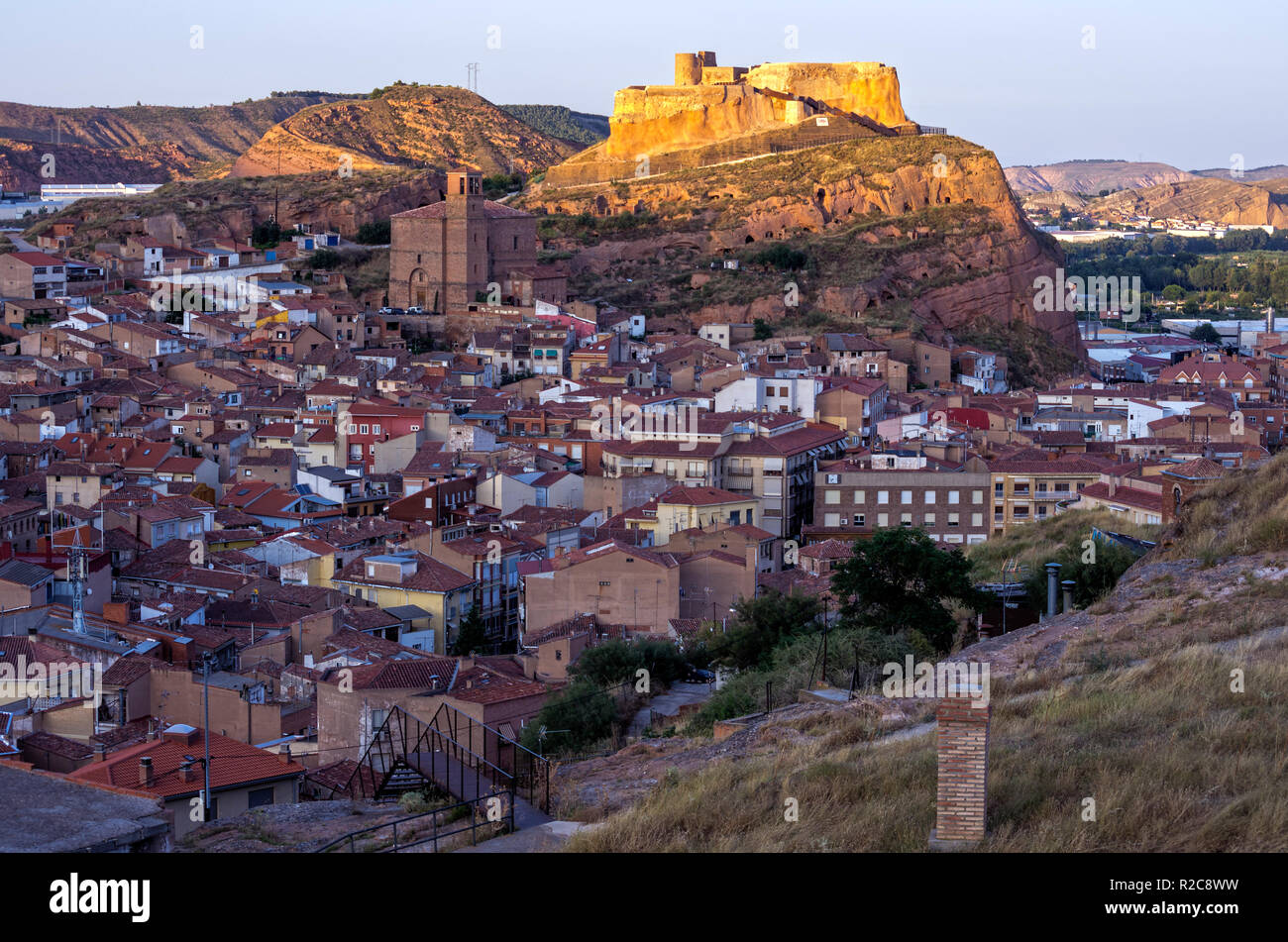 Arnedo al atardecer. La Rioja. España Stock Photo - Alamy
