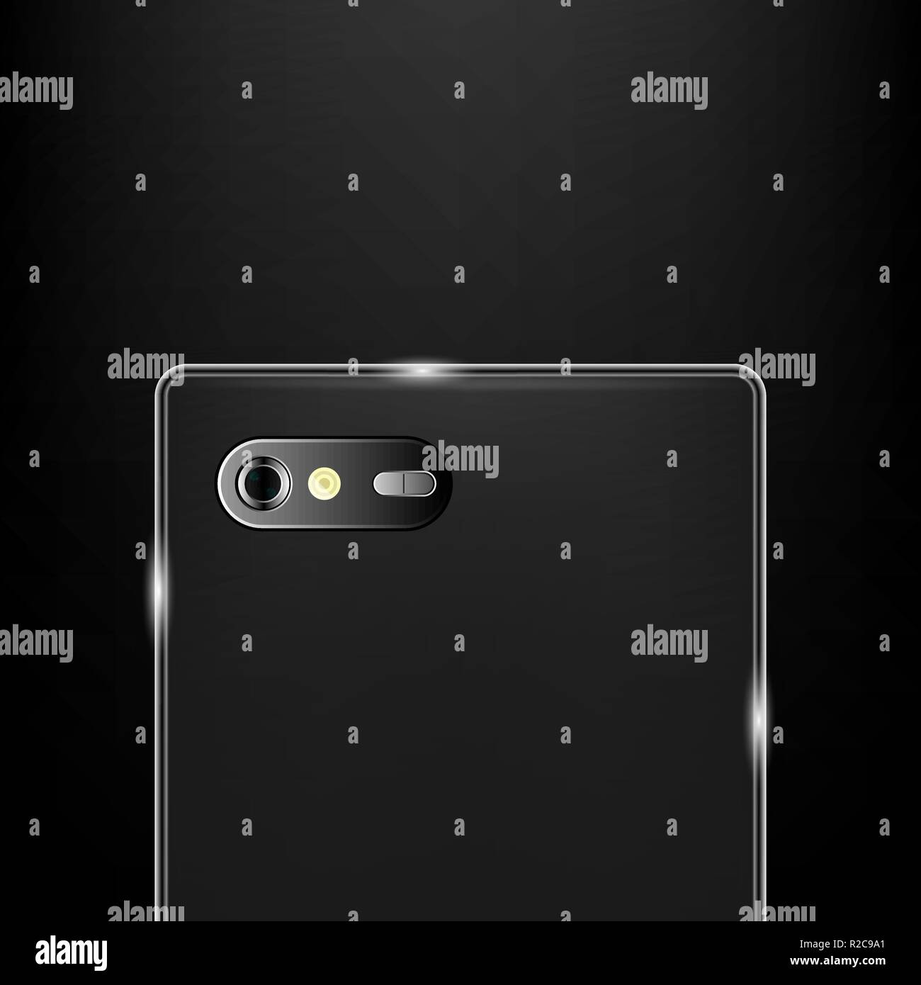Realistic back camera on the smartphone, stock vector Stock Vector ...