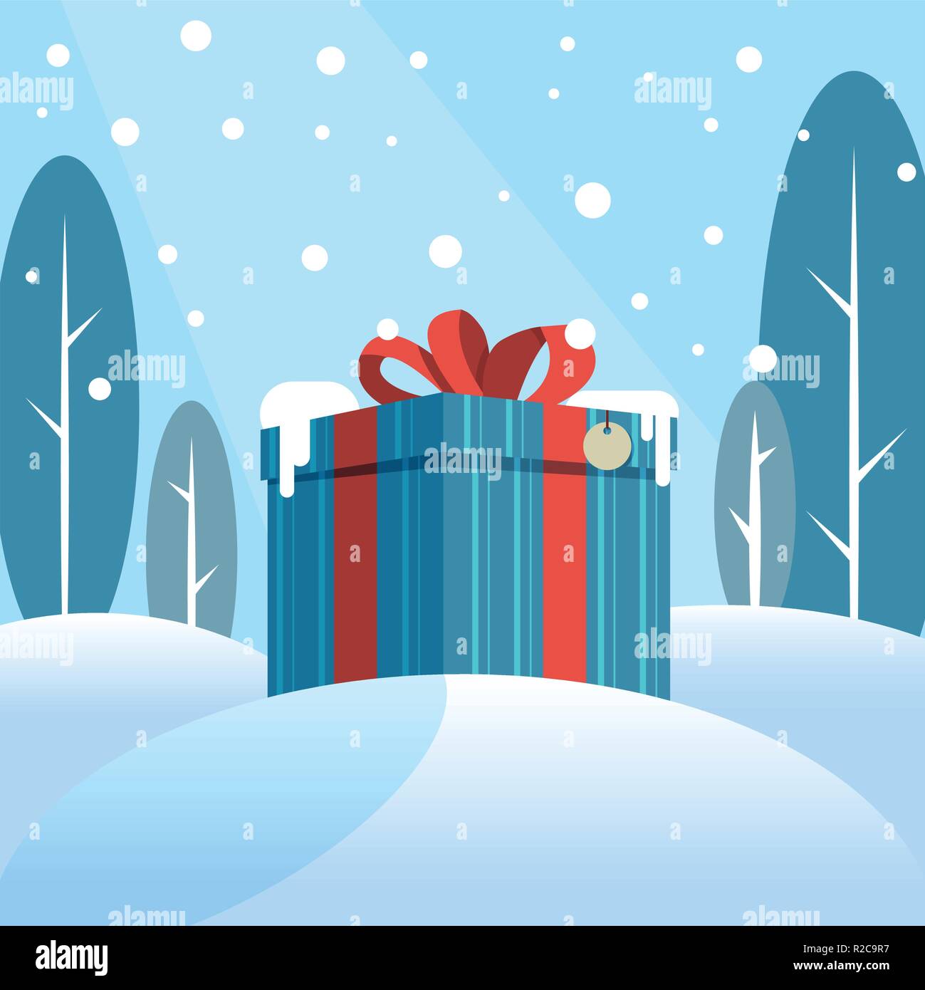 Tree in box Stock Vector Images - Alamy