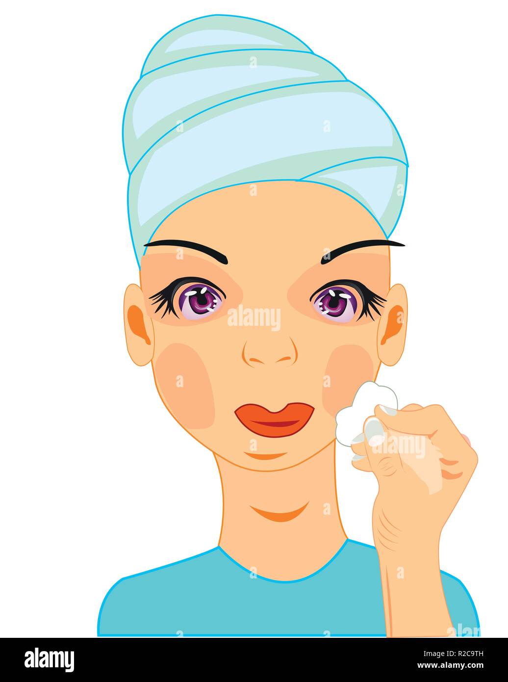 Wiping his head Stock Vector Images - Alamy