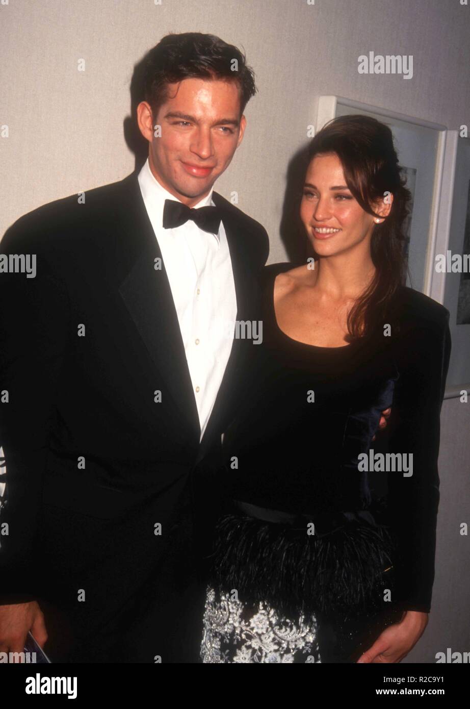 BEVERLY HILLS, CA - JANUARY 23: Singer Harry Connick Jr. and wife model ...