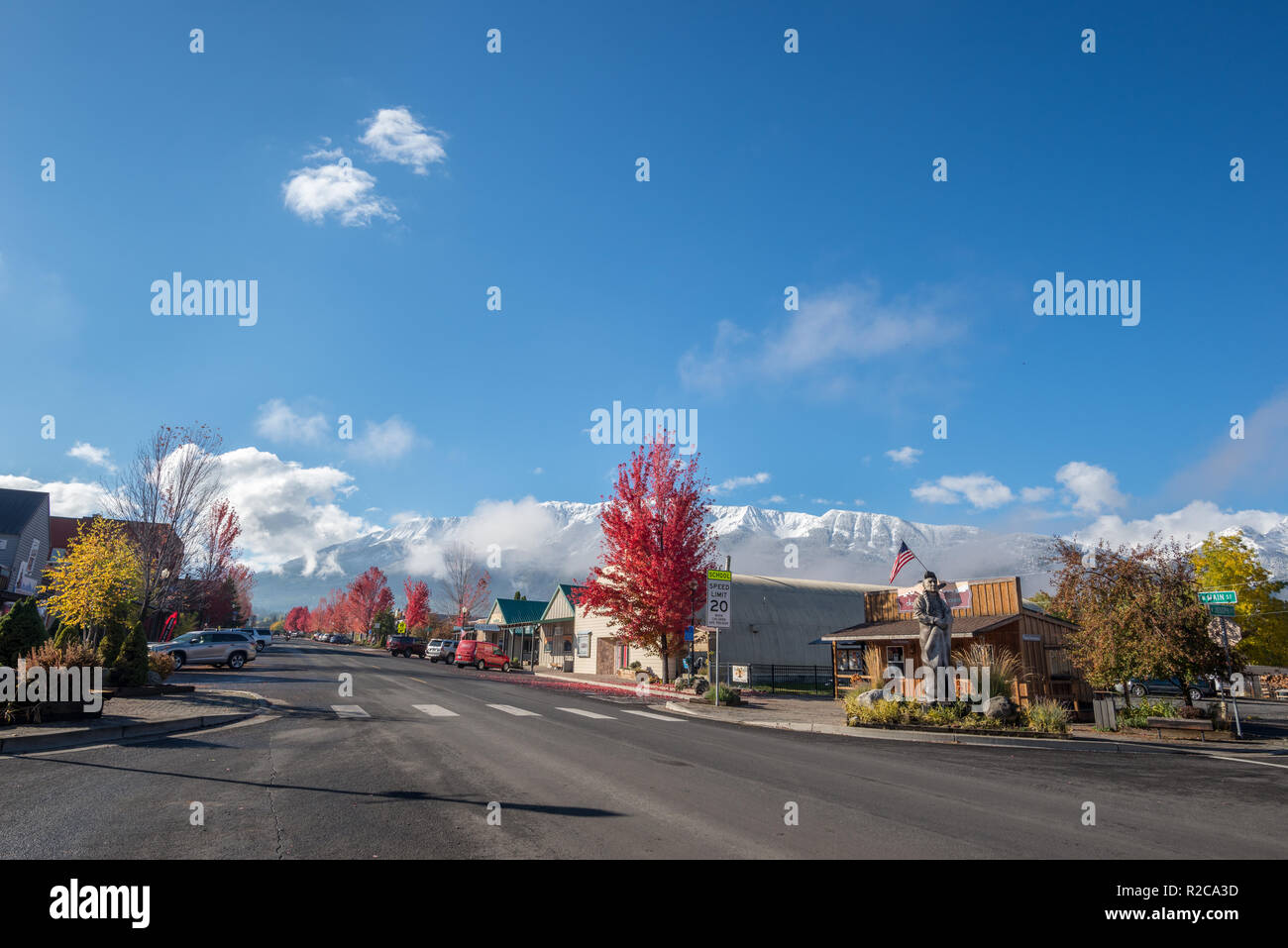 Downtown Joseph, Oregon in autumn Stock Photo - Alamy