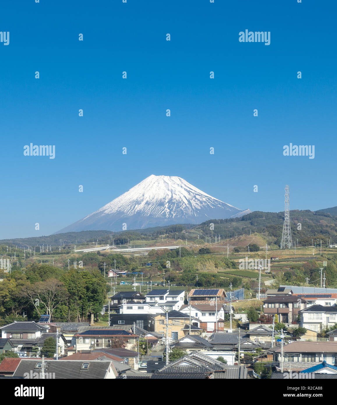Mt fuji with blue sky,japan Stock Photo - Alamy