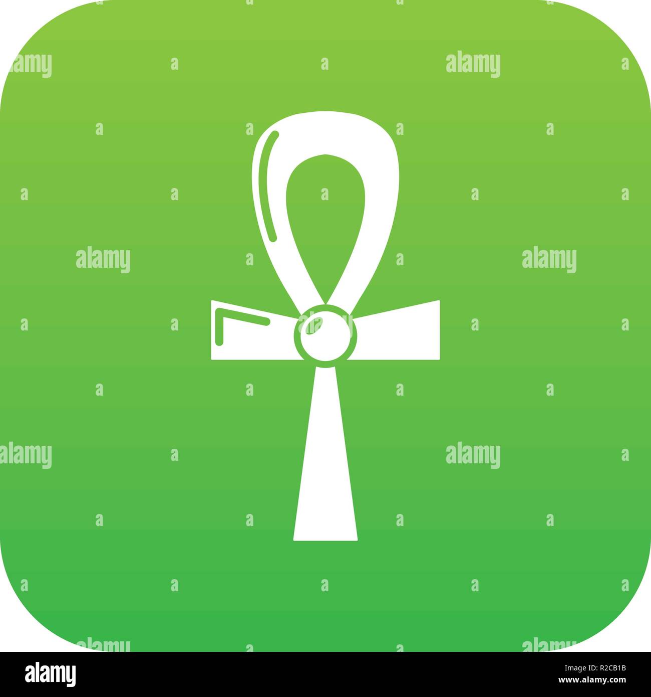 Egyptian ankh icon green vector Stock Vector Image & Art - Alamy