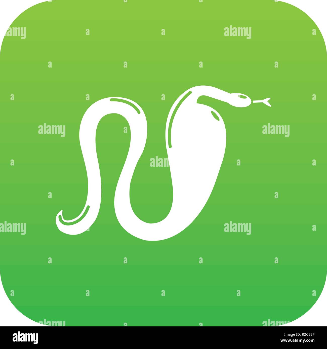 Cobra icon green vector Stock Vector Image & Art - Alamy