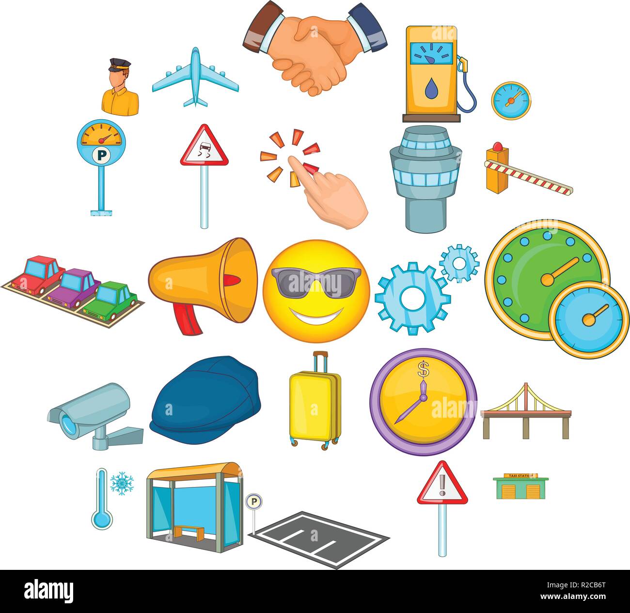 Order transport icons set, cartoon style Stock Vector Image & Art - Alamy