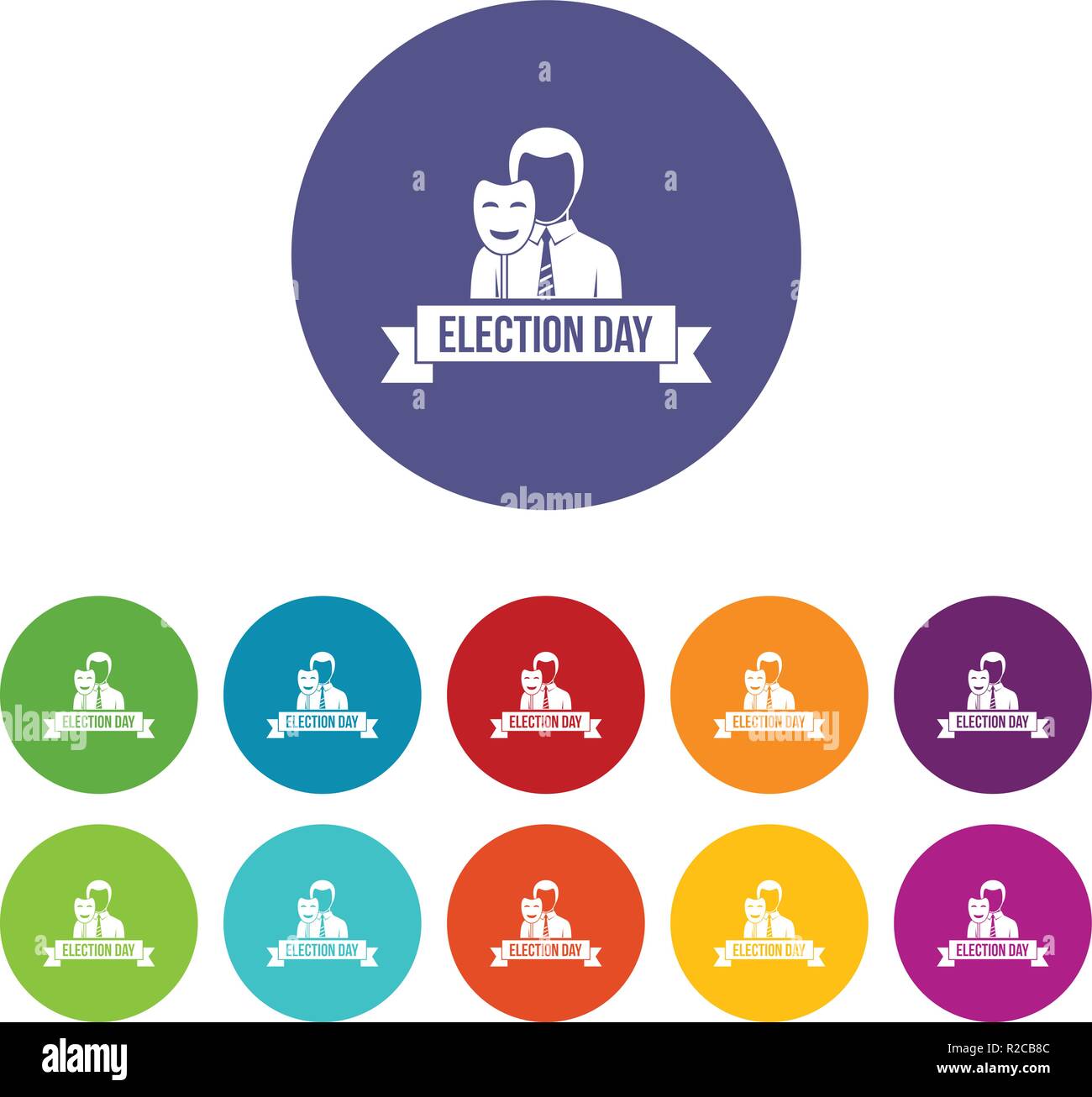 Election day icons set vector color Stock Vector Image & Art - Alamy