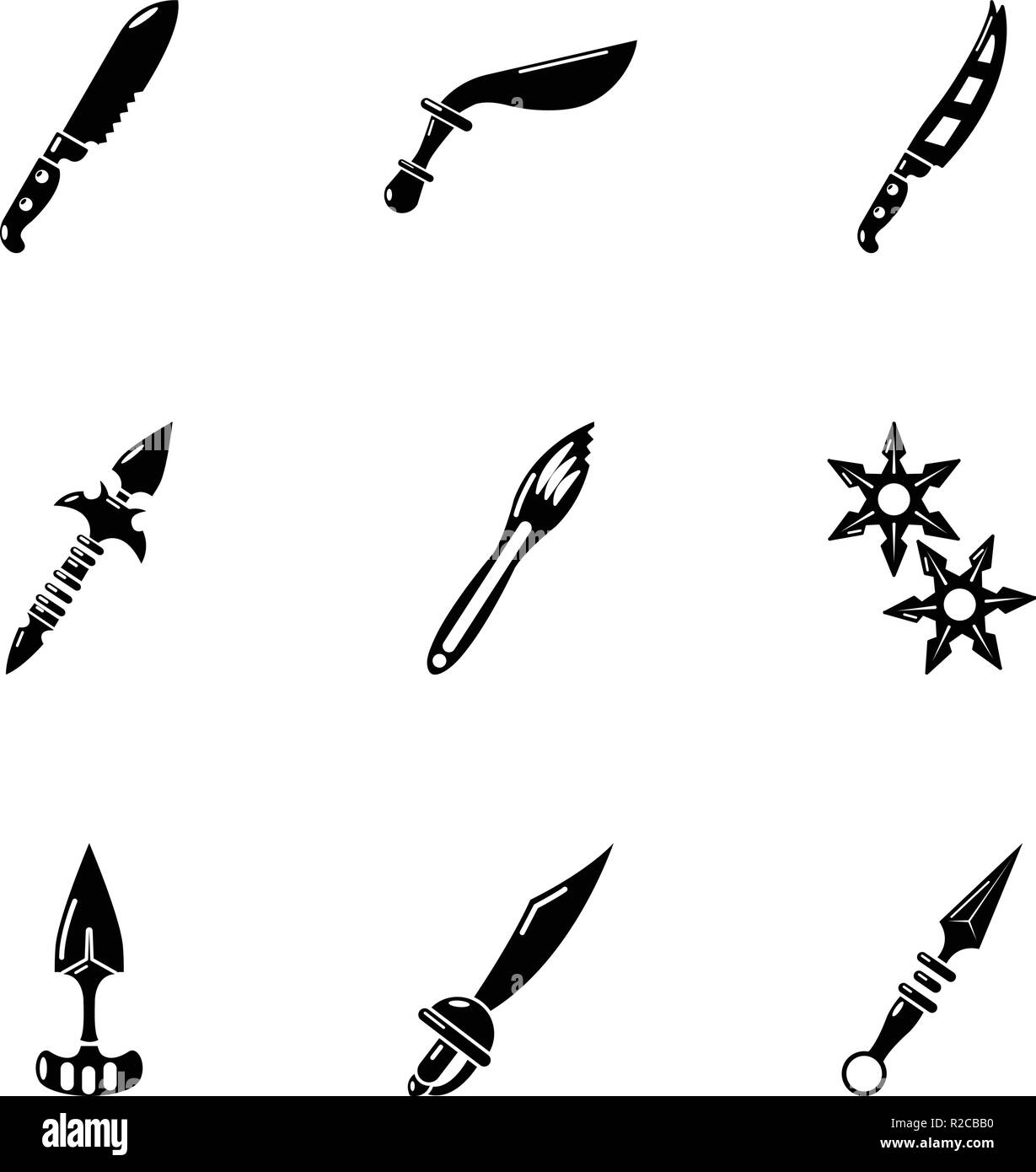 Missile weapon icons set, simple style Stock Vector Image & Art - Alamy