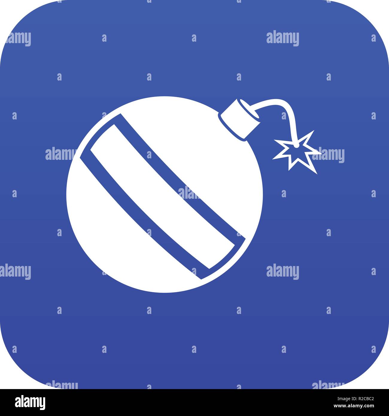 Bomb icon digital blue Stock Vector Image & Art - Alamy