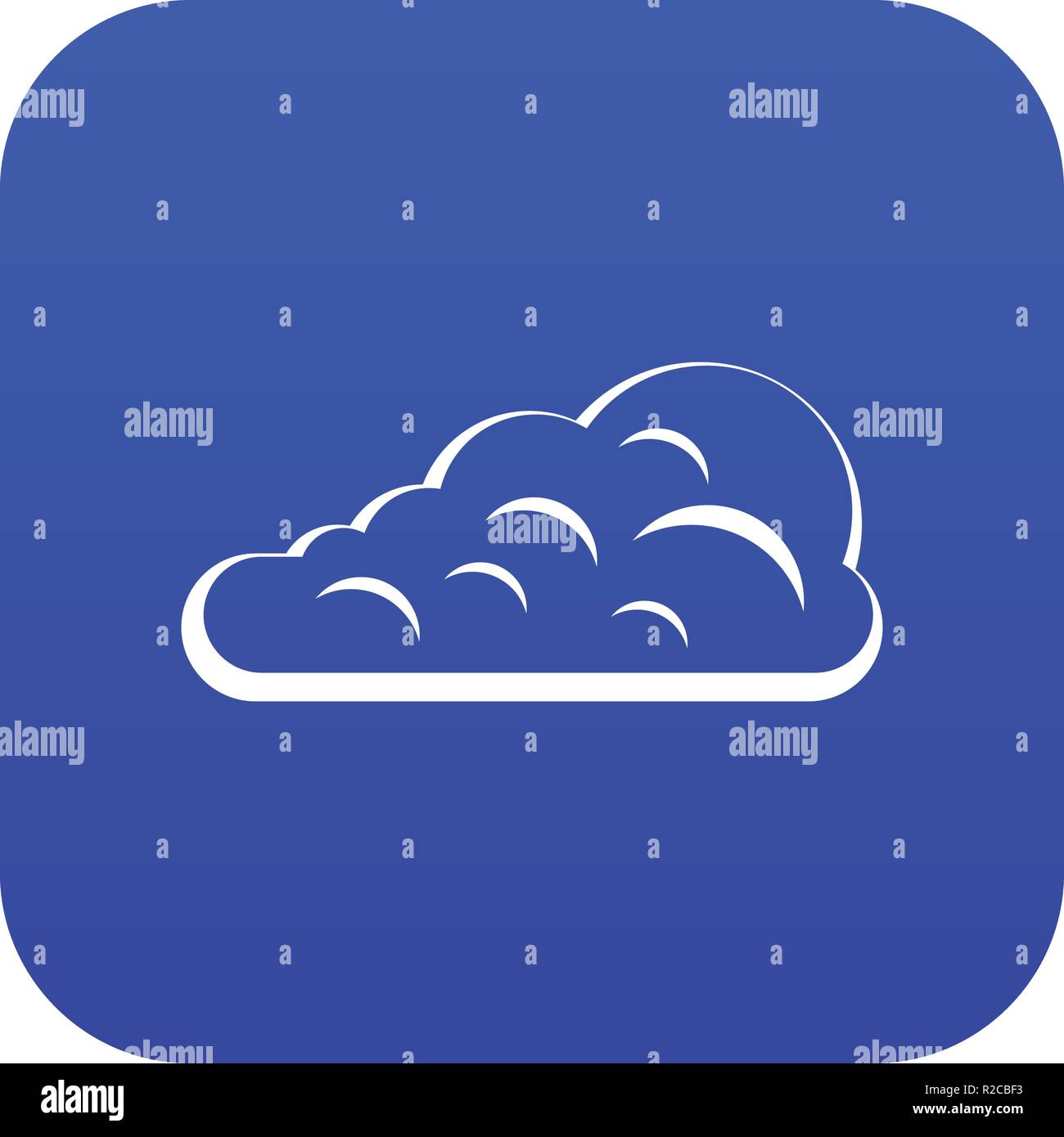 Cumulus cloud icon digital blue Stock Vector Image & Art - Alamy