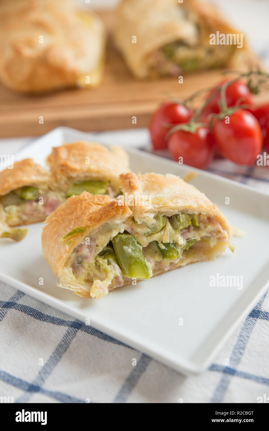 Vegetable savory strudel Stock Photo - Alamy
