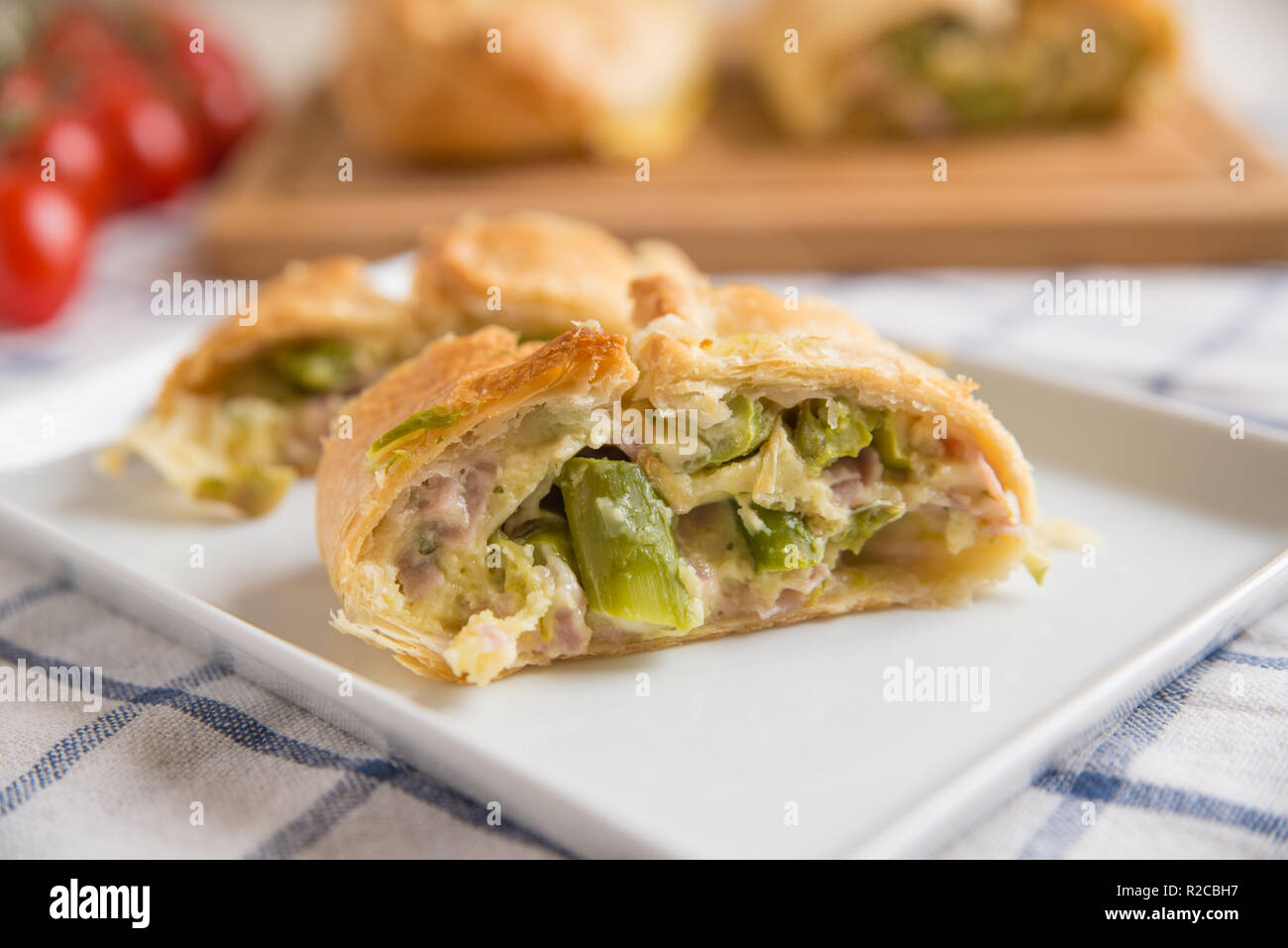 Vegetable savory strudel Stock Photo - Alamy