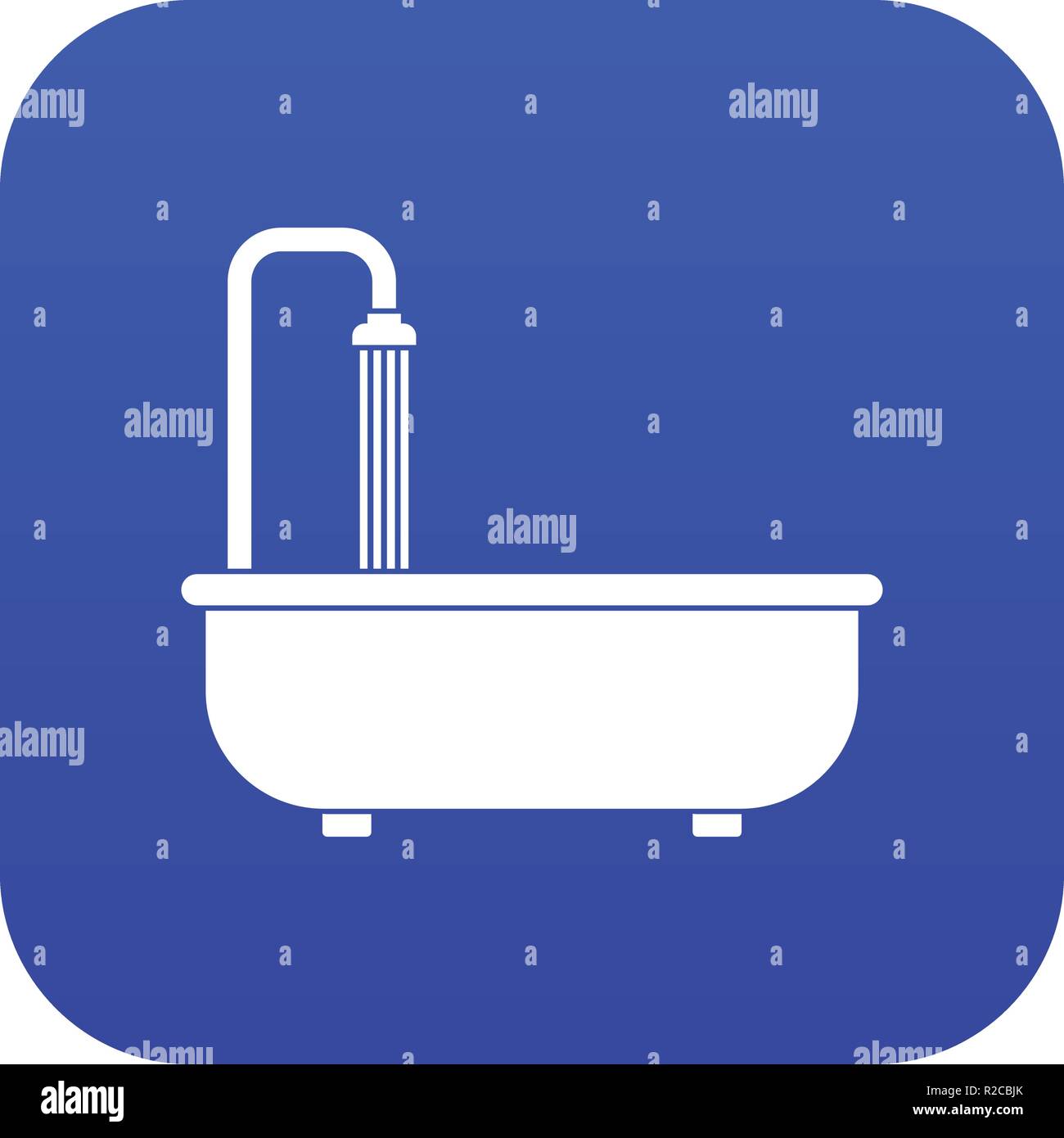 Bathroom icon digital blue Stock Vector Image & Art - Alamy