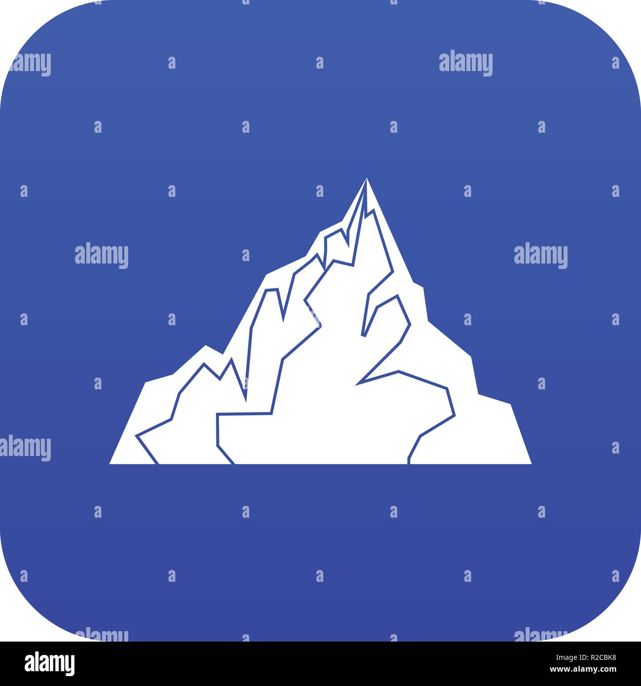 Iceberg icon digital blue Stock Vector Image & Art - Alamy