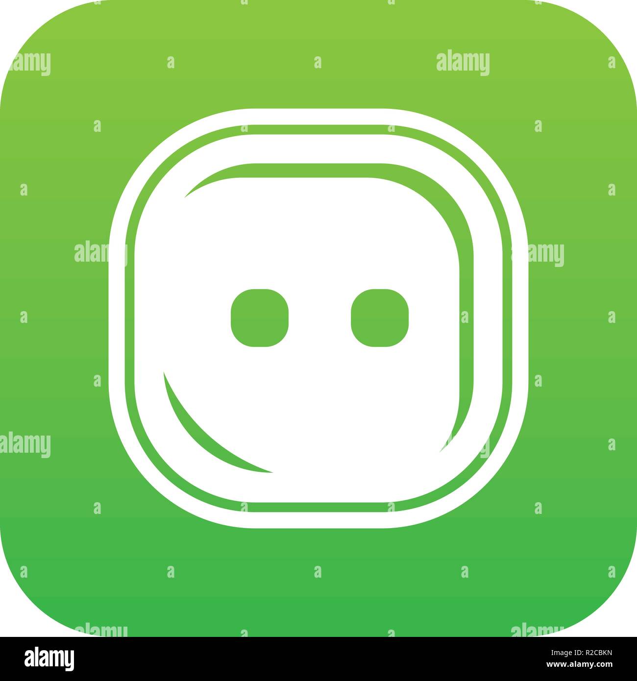 Craft button icon green vector Stock Vector Image & Art - Alamy