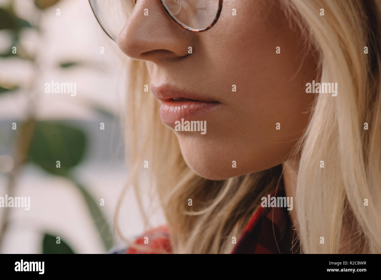 Partial facial view hi-res stock photography and images - Alamy