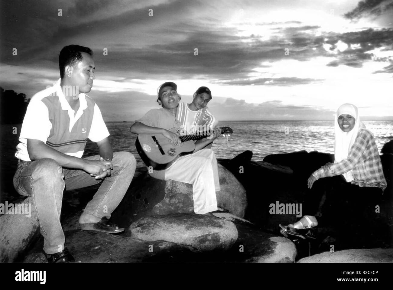 Indonesia game Black and White Stock Photos & Images - Alamy