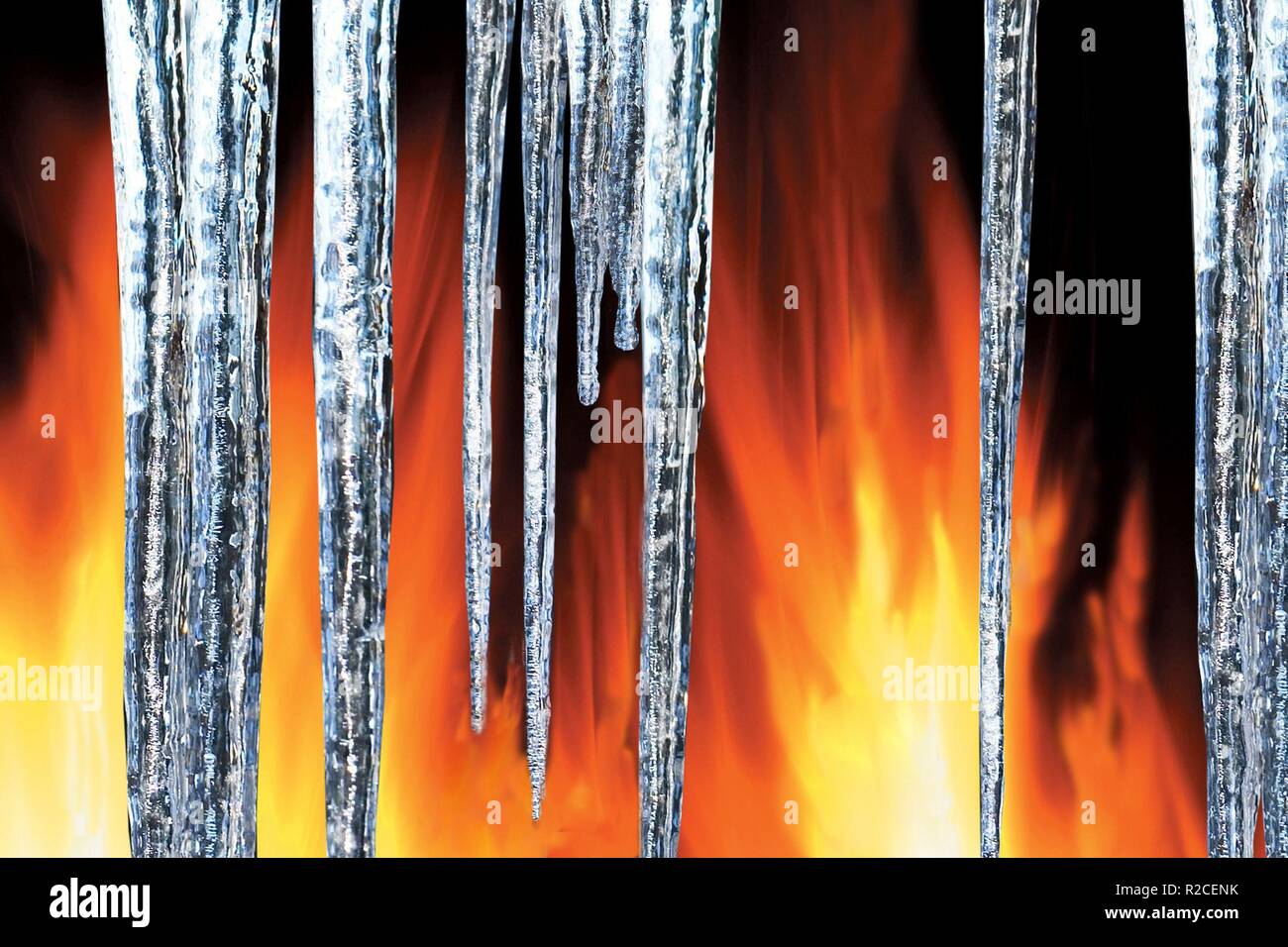 fire and ice Stock Photo - Alamy