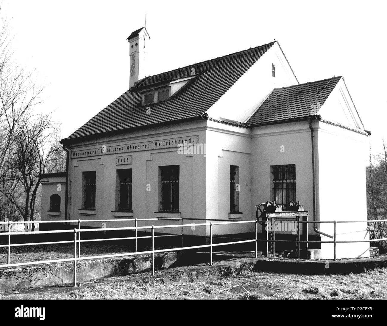 Old waterworks Black and White Stock Photos & Images - Alamy