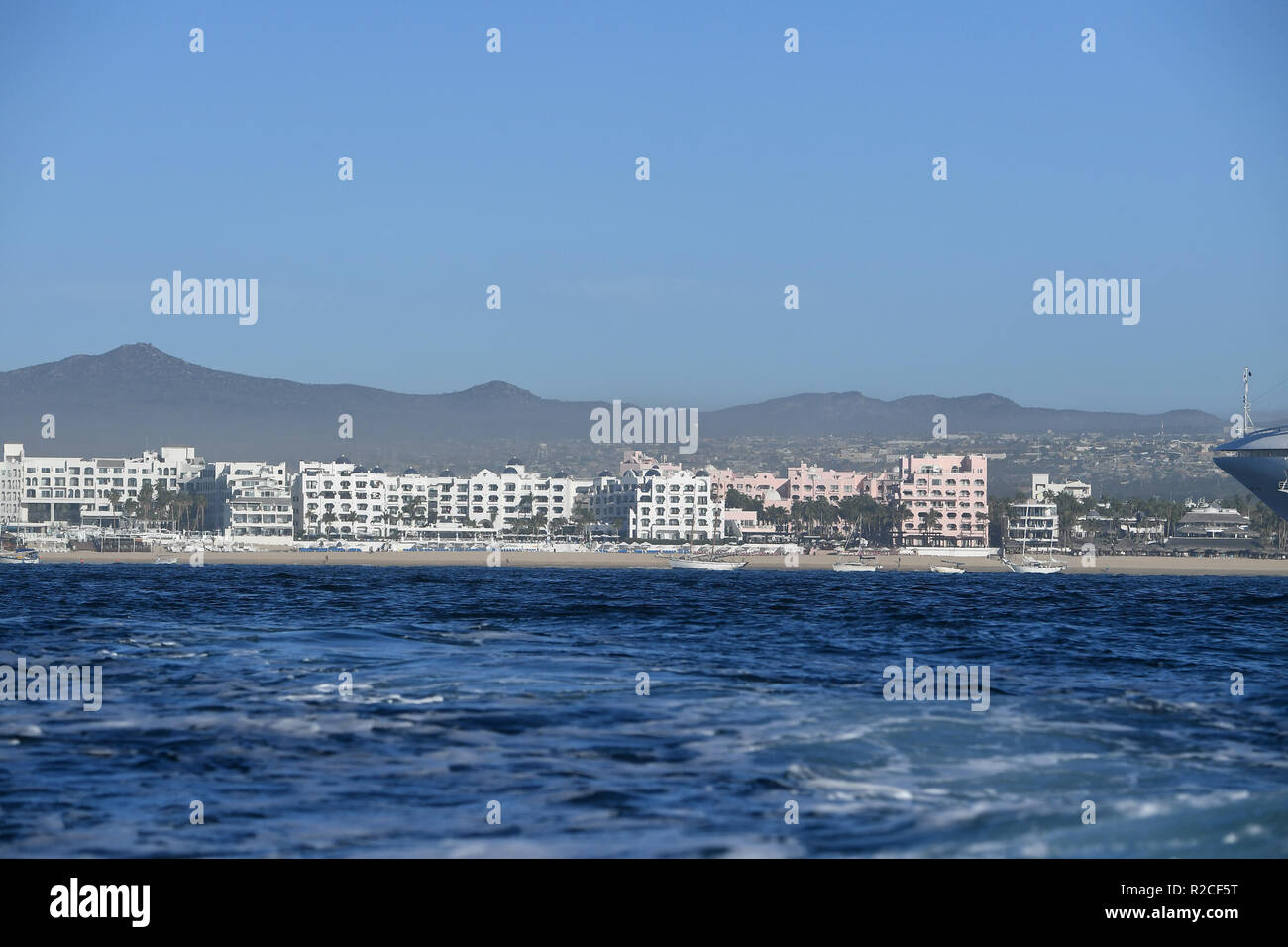 Cabo San Lucas Mexico view from Pacific ocean Stock Photo - Alamy