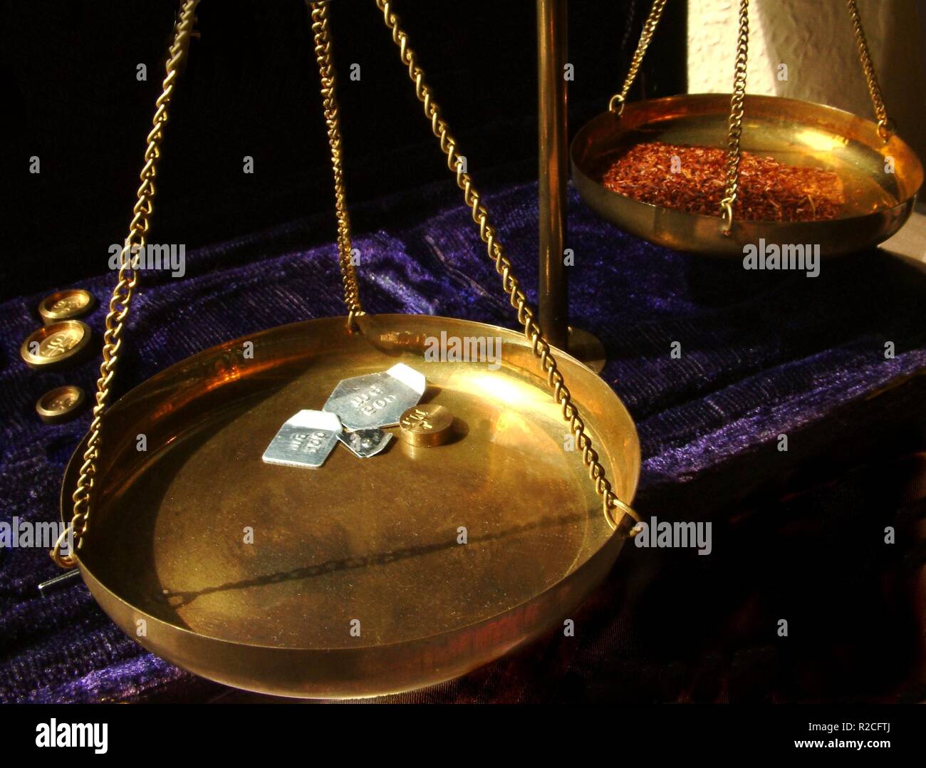 old tea scale Stock Photo - Alamy